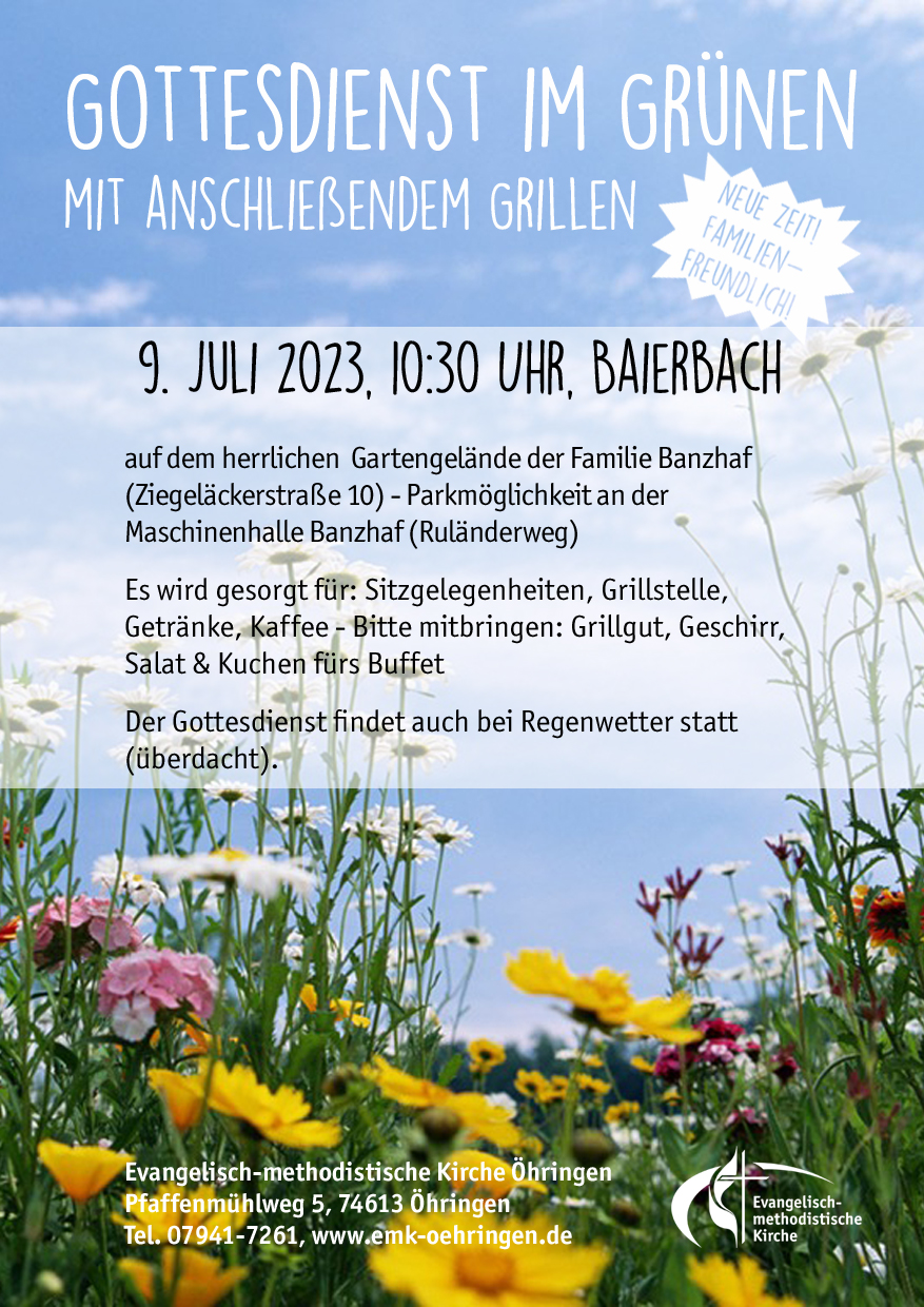 Flyer Sommerfest 2023 – EmK Öhringen